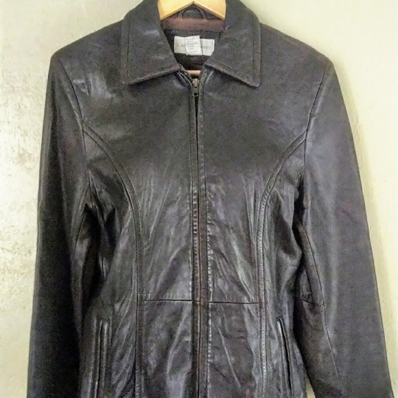 Casual Corner | Jackets & Coats | Womens Leather Jacket | Poshmark